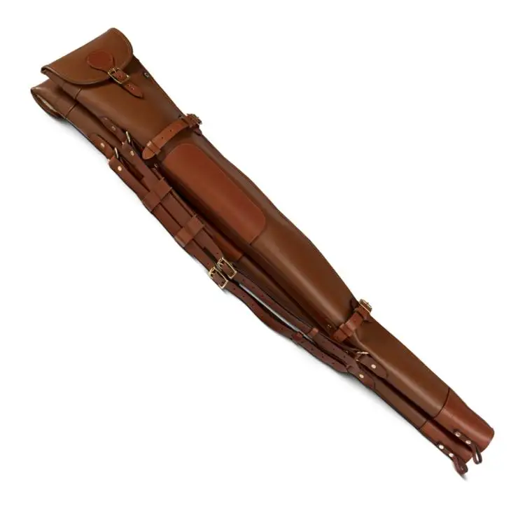 New Arrival Outdoor Custom Label Hunting Shooting Leather Gun slip case ...