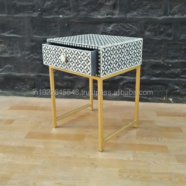 Bone Inlay Bedside Table,Bone Inlay Side Table - Buy Bone Inlay ...