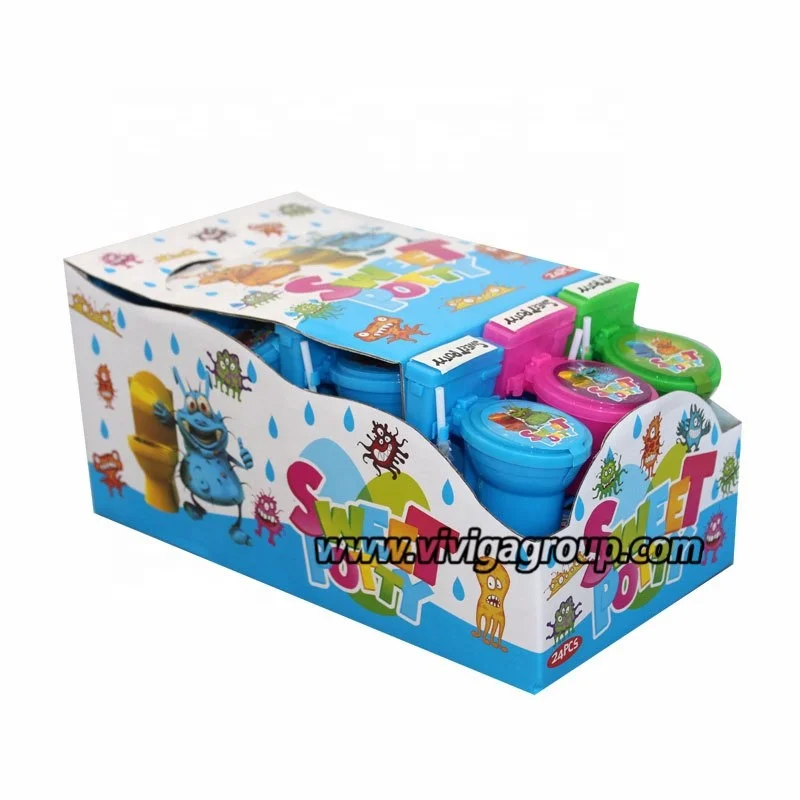 Fancy Toys Toilet Lollipop Candy with Fruit Sour Powder