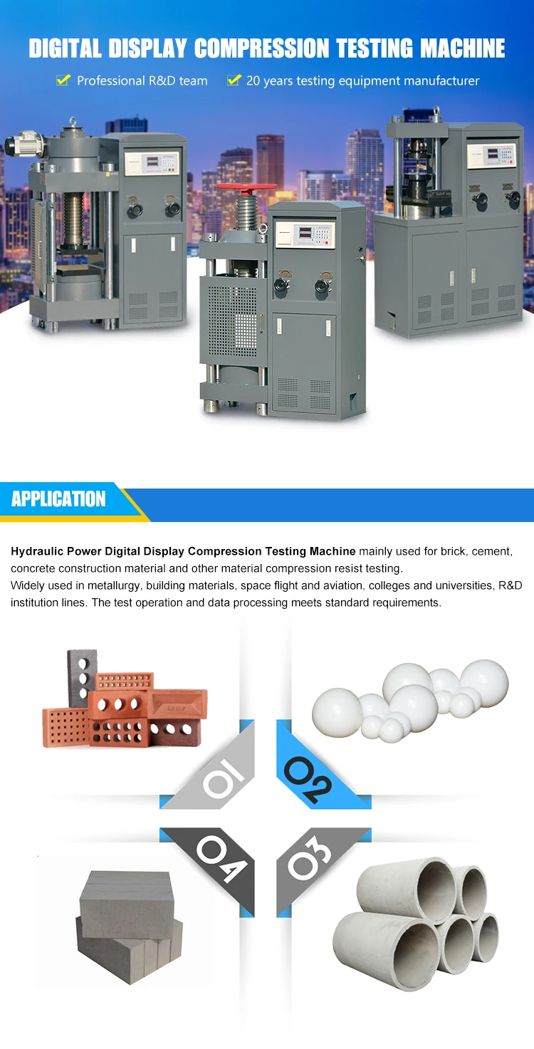 Yes-2000 2000kn Hydraulic Press Test Equipment,Concrete Compression ...