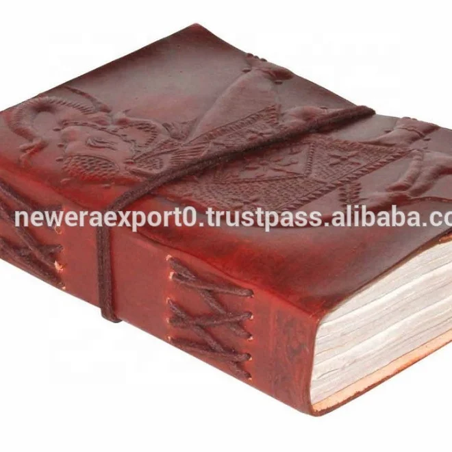 Genuine Leather Embossed Journal Elephant Good Design Small Diary ...
