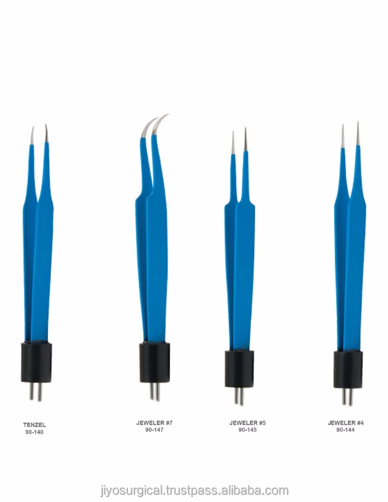 Titanium Bipolar Bayonet Forceps Coagulate Jeweler Type Eye ...