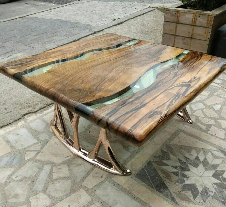 Industrial Epoxy Resin Square Epoxy Coffee Table| Alibaba.com