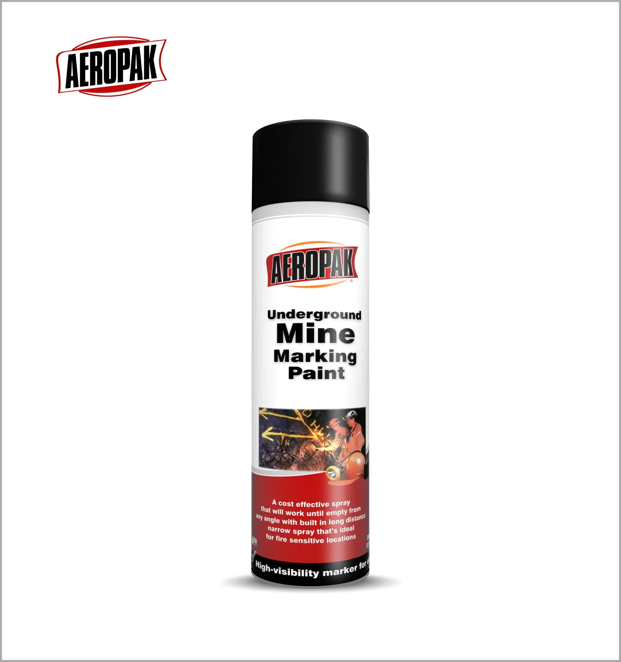 Aeropak Underground Mine Marking Aerosol Spray Paint Quick Drying All ...