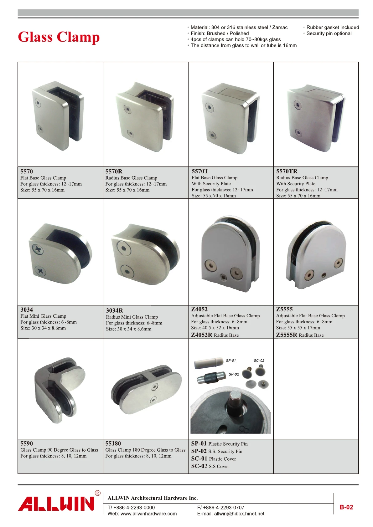 D Shape Zinc Round Tube Railing Glass Clamp - Buy Zinc Glass Clamp Mini ...