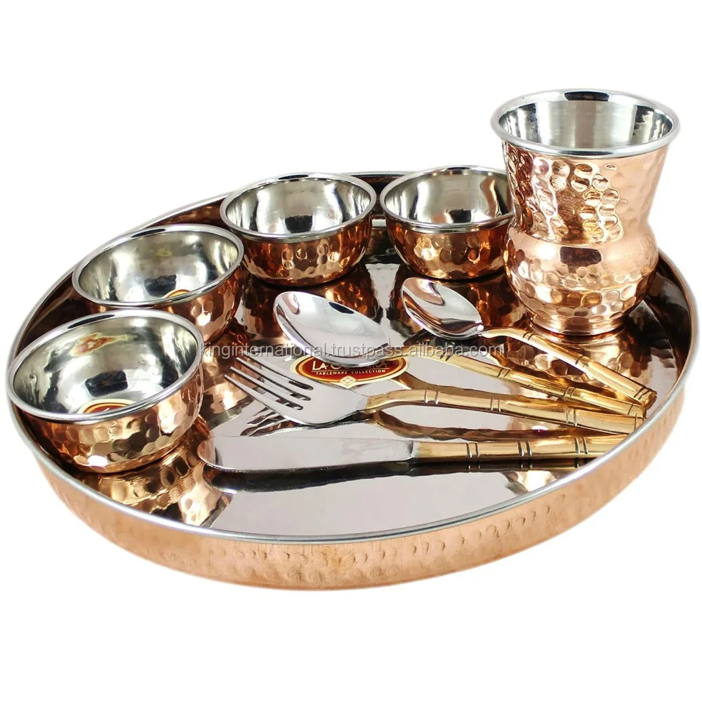 King International Indian Thali Set - High Quality Steel