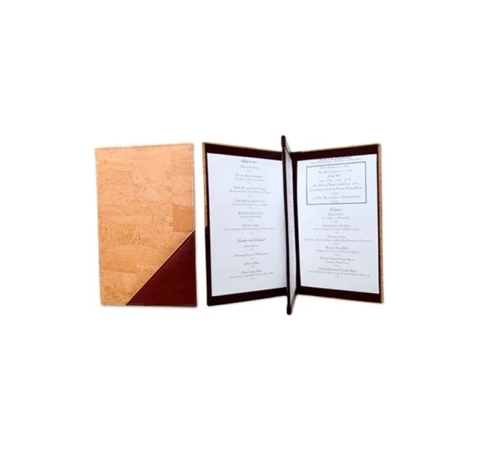 A4 Paper Size Menu Cover Leather Logo Custom / India Supply Best Menu ...