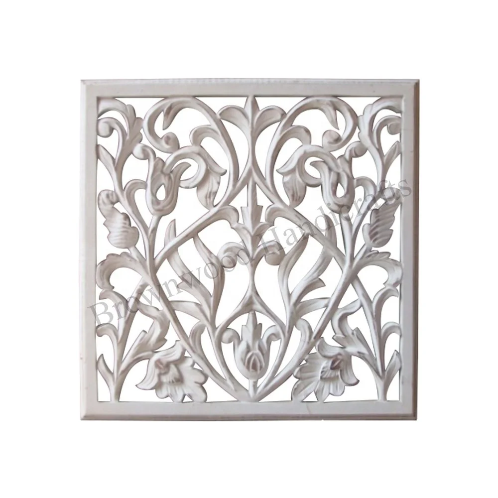 Home Decoration Mdf Hand Carved Wall Hanging Panel Luxury Mdf Carved ...