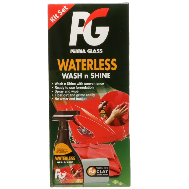 New Arrival PG Perma Glass Waterless Wash n Shine Kit Clay Bar Enhances ...