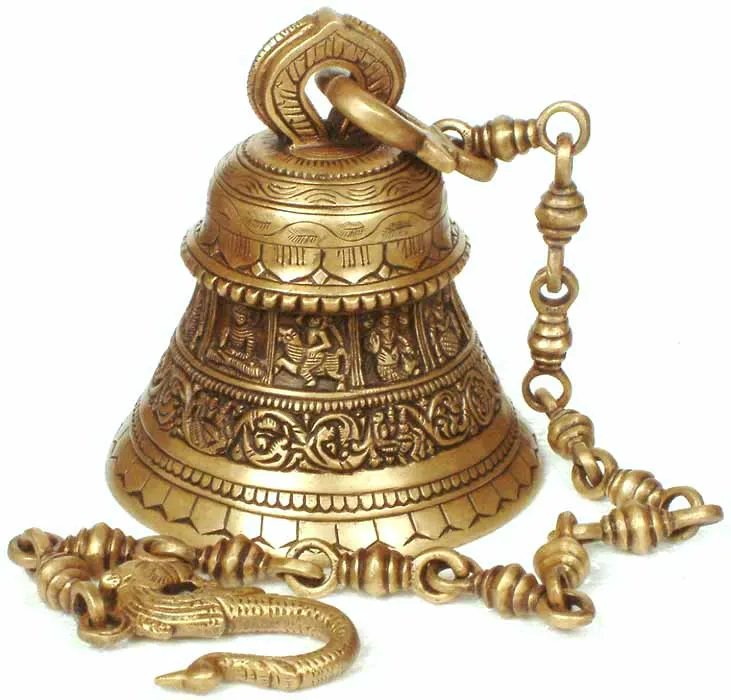 Beautifully Crafted Brass Bell - Perfect for Home Decoration