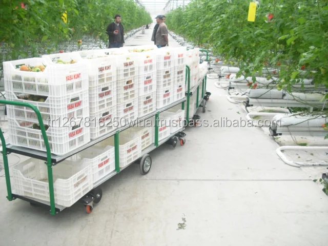 Seomak Harvesting Trolley - Efficient Tunnel Greenhouse Solutions