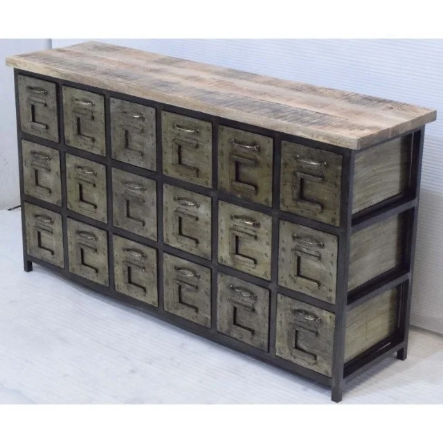 Multi Drawer Cabinet - Vintage Metal Drawers for Living Room