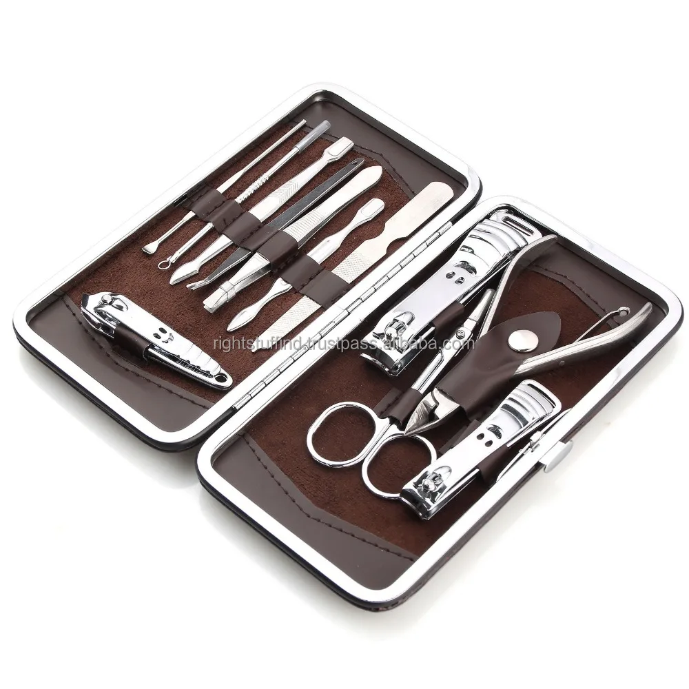Manicure Set Nail Clipper Cleaner Cutter Nail File Kit Case Pedicure ...