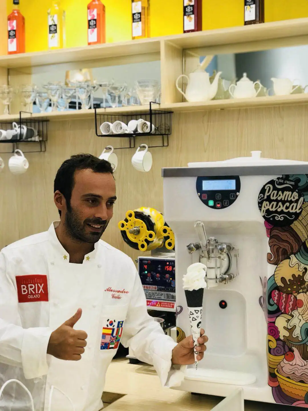 Pasmo S111F Countertop Soft Serve Machine - High Productivity