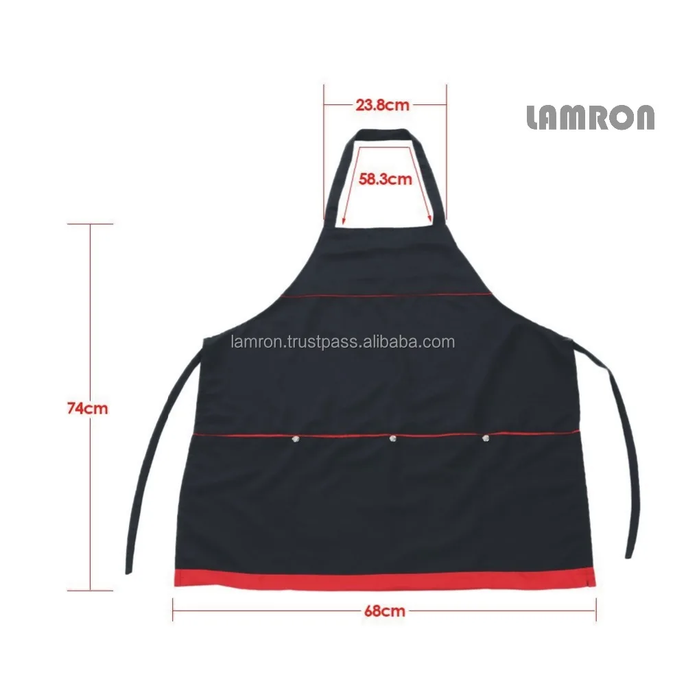 Professional Barber Aprons Black And Red Color Hairdressing Capes ...