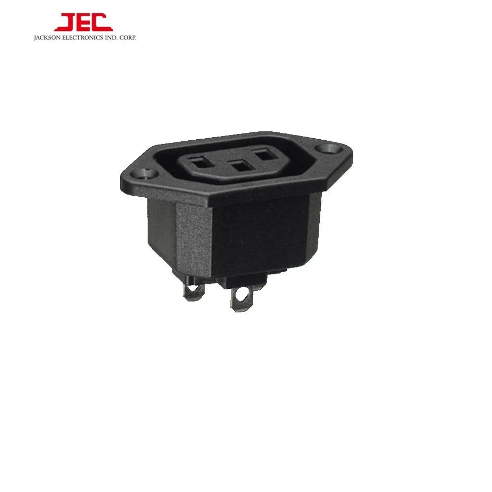 Jec Taiwan Iec C13 Power Ac Female Inlet Socket Connector Outlet Plug ...