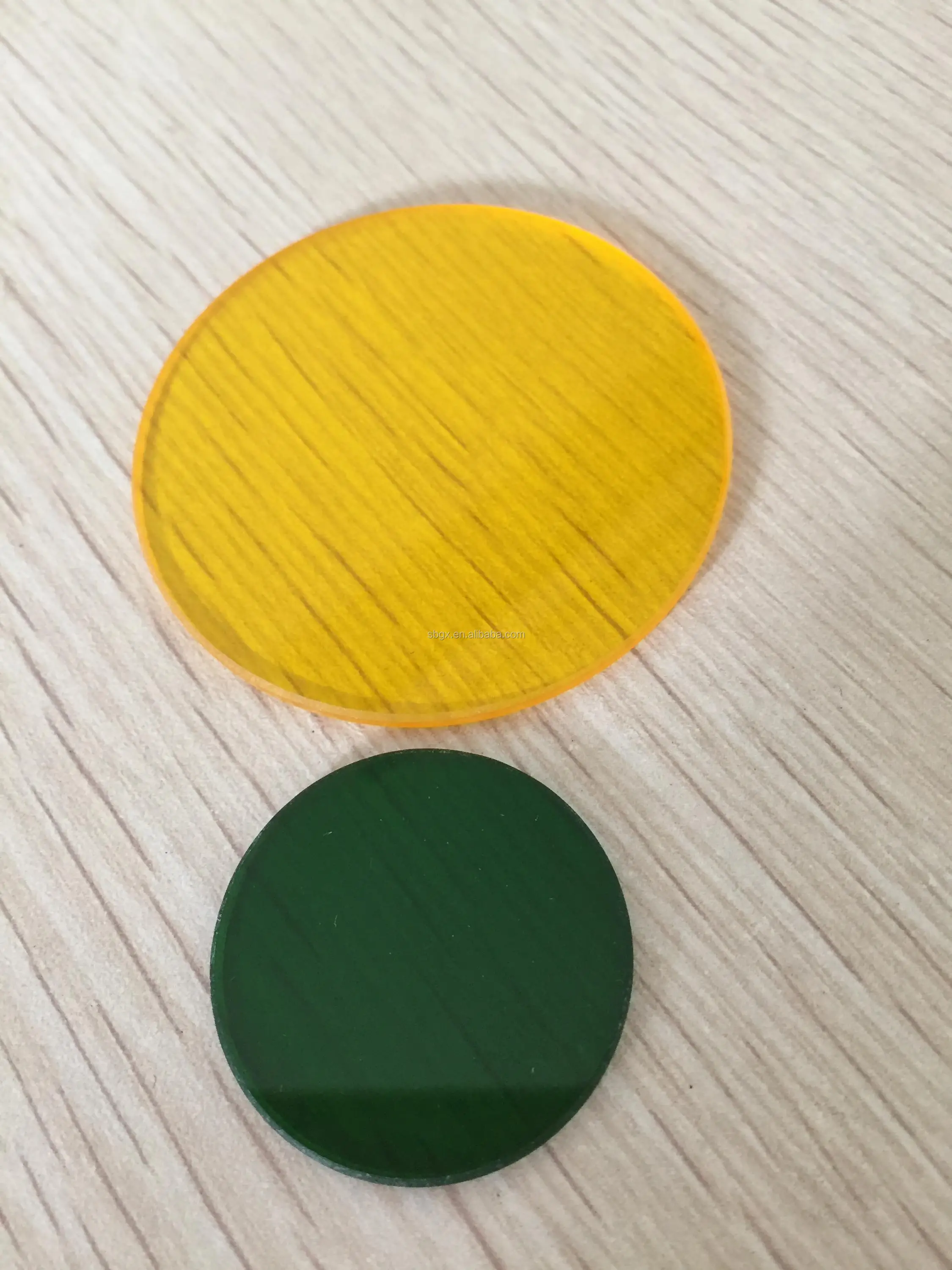Factory Custom 450nm Long Pass Optical Yellow Filter Glass Discs Jb450 ...