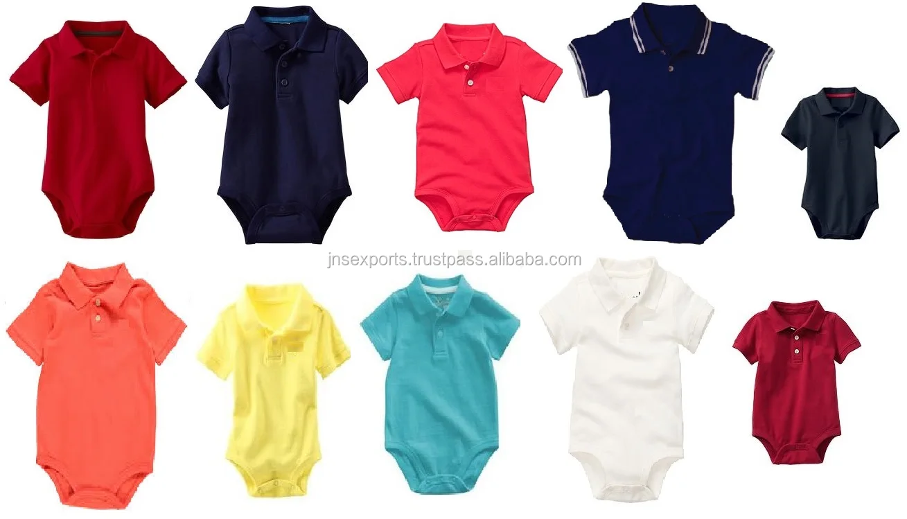 Wholesales Long Sleeve Baby Rompers Jumpsuit Infants Solid Color Kids ...