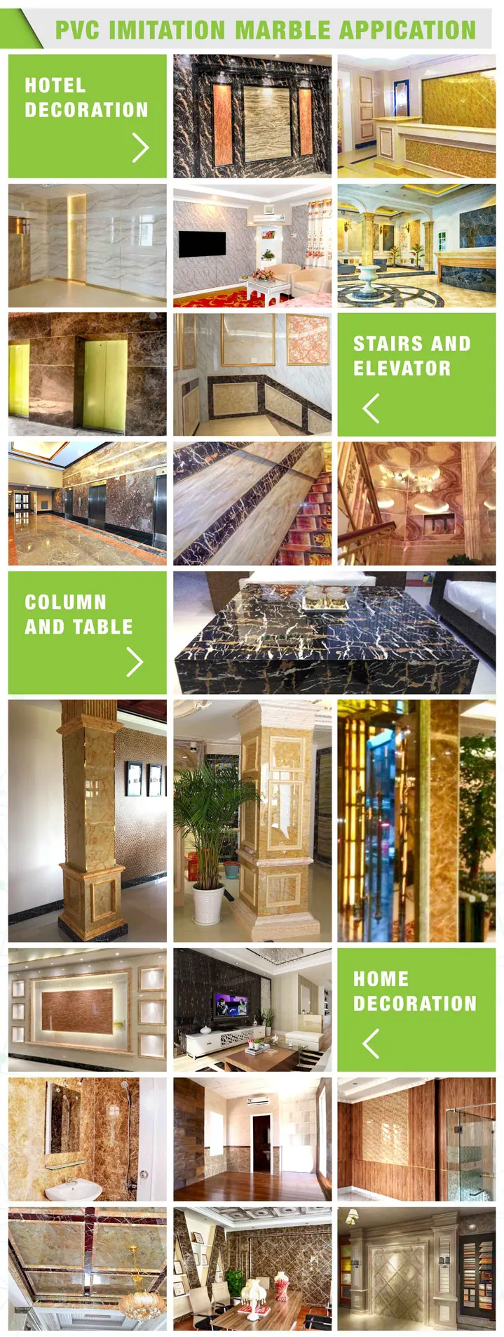 Customable Faux Marble Pvc Panels & Cladding (pima) - Buy Faux Marble ...