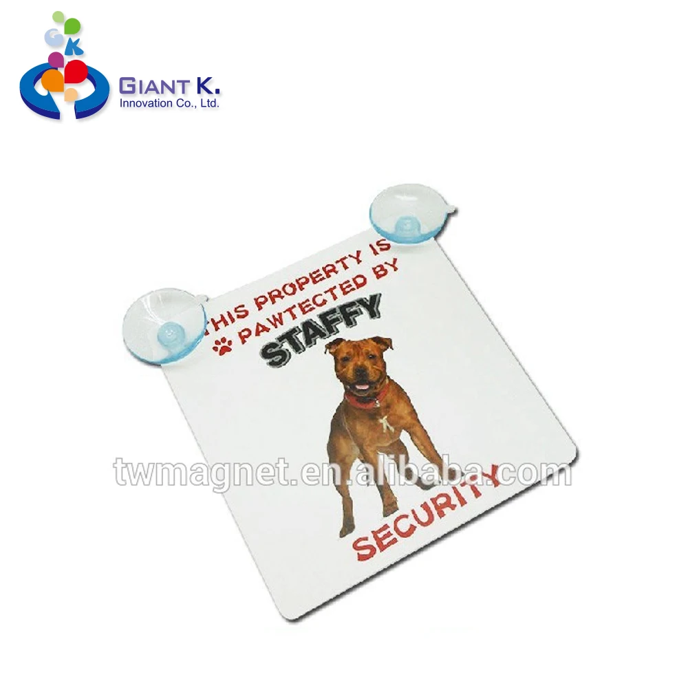 Customized Beware Of Dog Staffy Plastic Hanging Door Sign - Buy Door ...