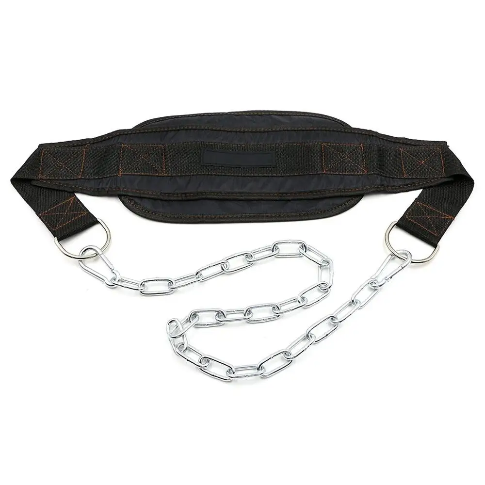 GAF Dip Belt With Chain Weightlifting Waist Belts Pull Ups Powerlifting ...