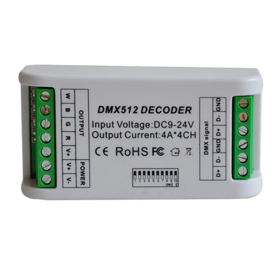 Mini 3 Or 4 Channel Led Dmx512 Decoder With Pull Code Constant Control ...