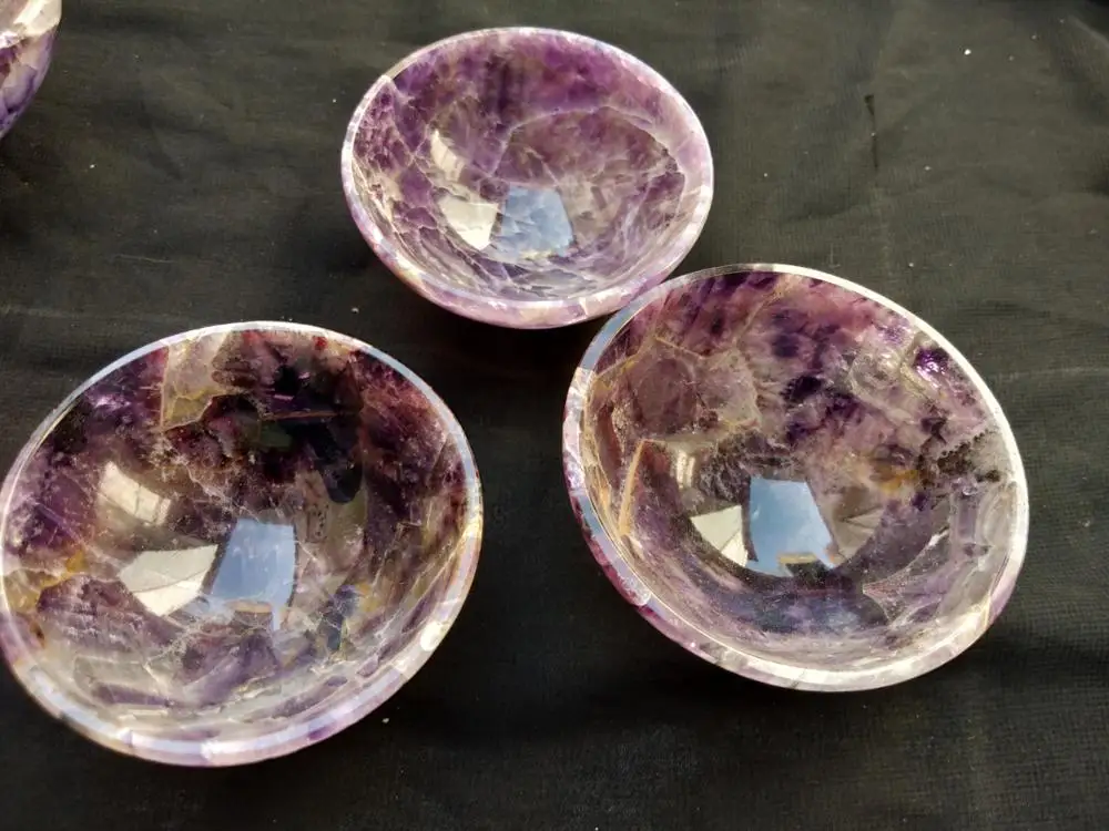 Amethyst Stone Bowl - Natural Gemstone for Healing Crystals