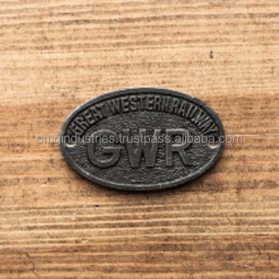 OMG Industries Cast Iron Name Plate Plaque - Custom Engraved