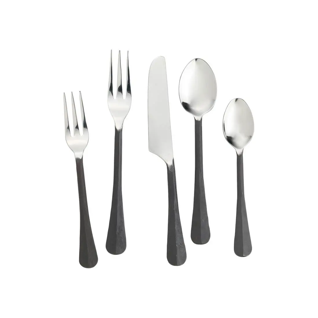 Modern Kitchen Hanging Cutlery Silverware Copper Handle Stainless Steel ...