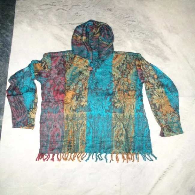 Acrylic Wool Jackets with Button Winter Jackets with Hoodies From India ...