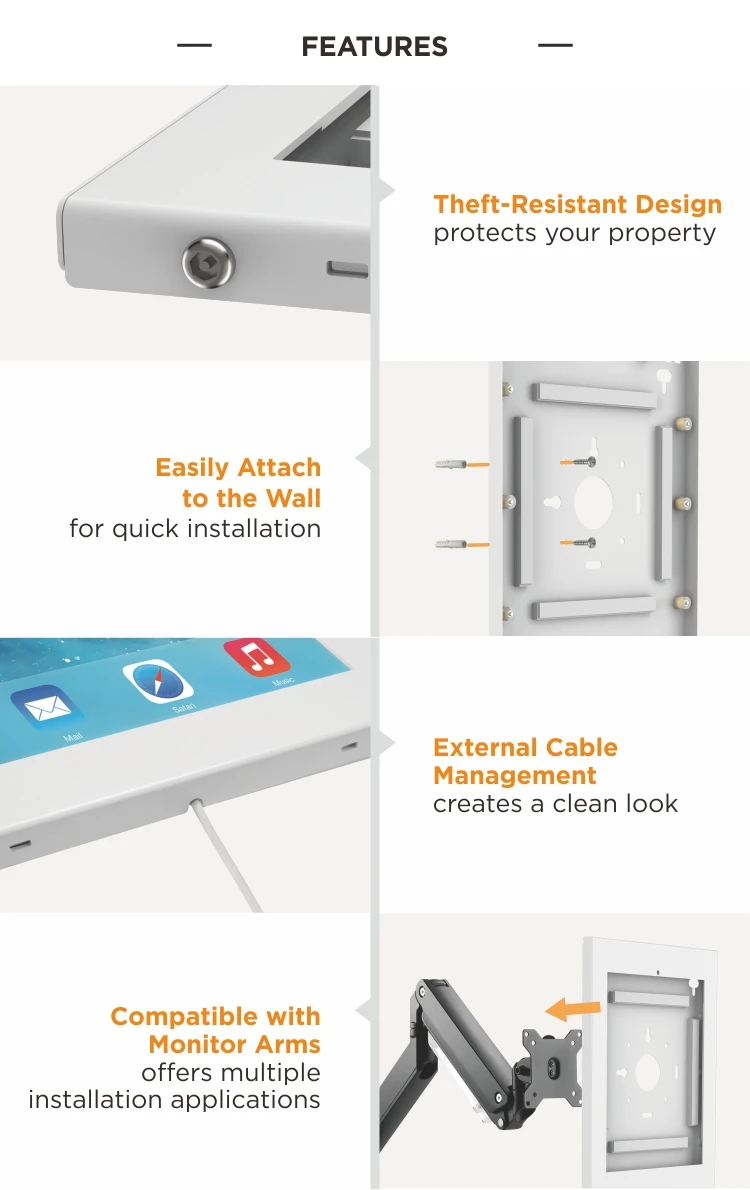 Secure Your Tablet with Brateck's Anti-Theft Enclosure