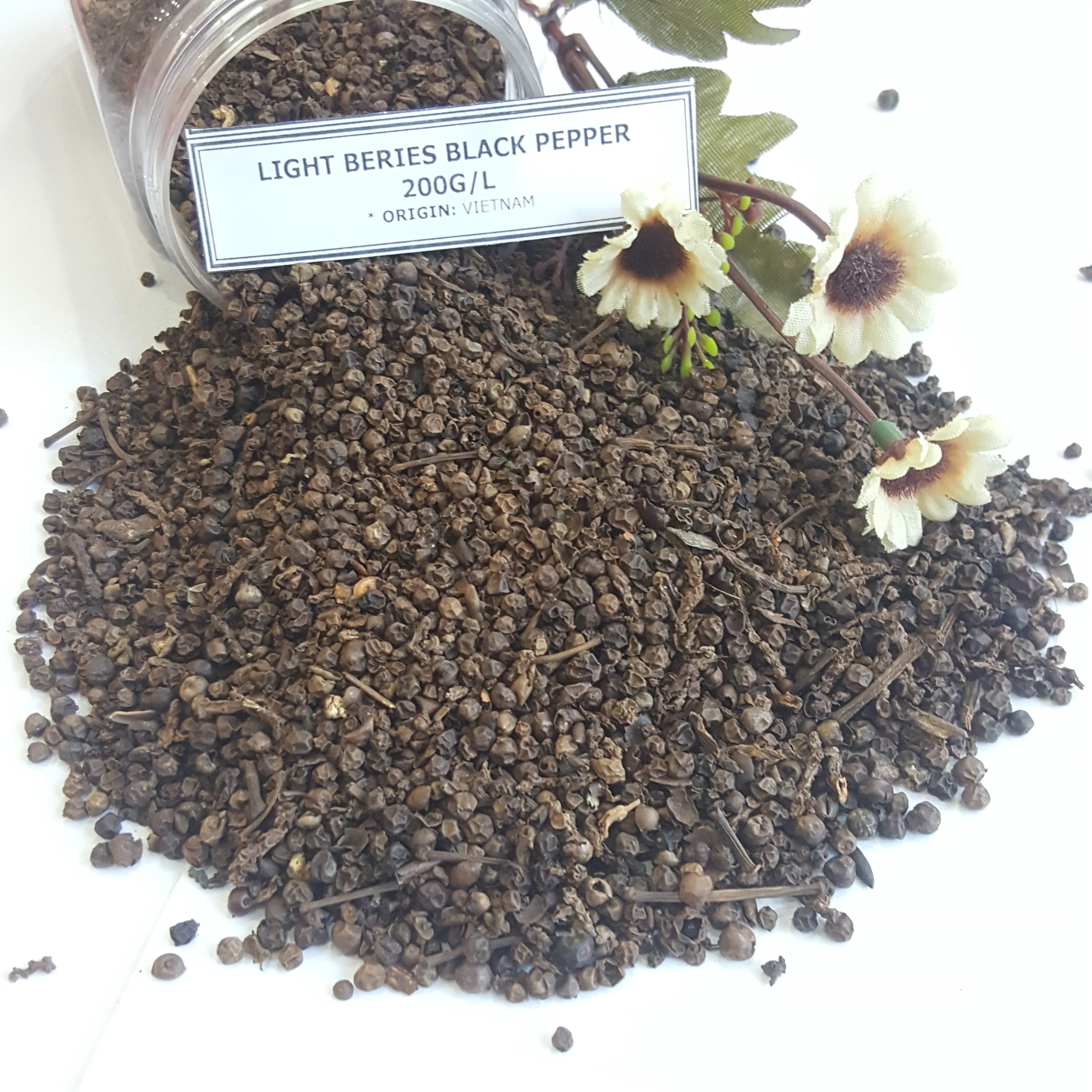 Vietnam Black Pepper - Dried Round Pepper for Cooking