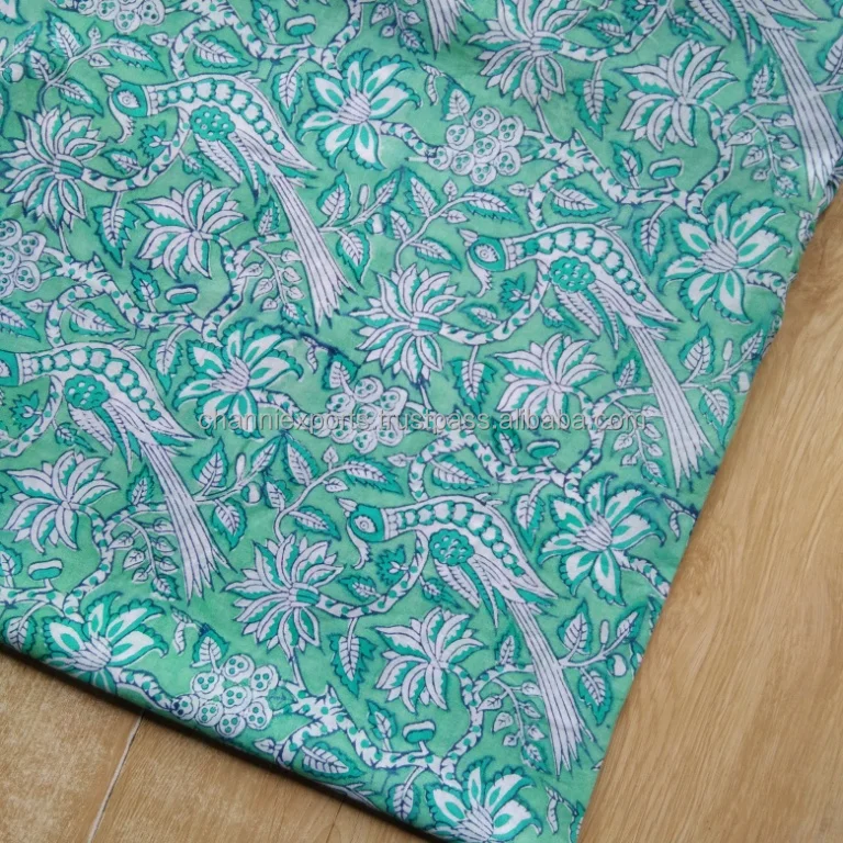 Wholesale Custom Hand Block Printed Cotton Fabric