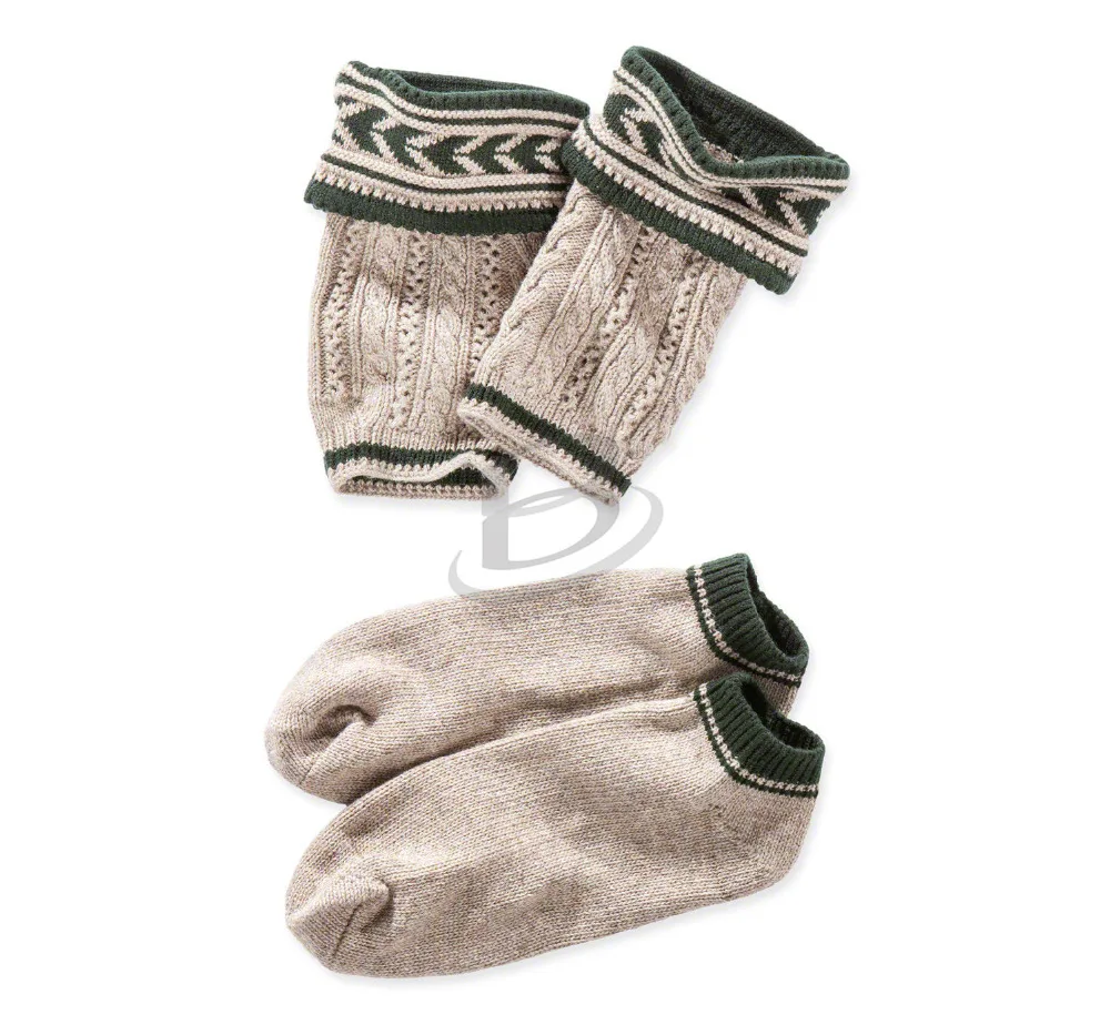 Traditional Authentic bavarian Trachten Socks Loferl 2pcs in grey or ...