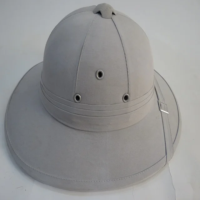 Straw Safari Tropical Pith Helmet White-Khaki Colonial Explorer ...