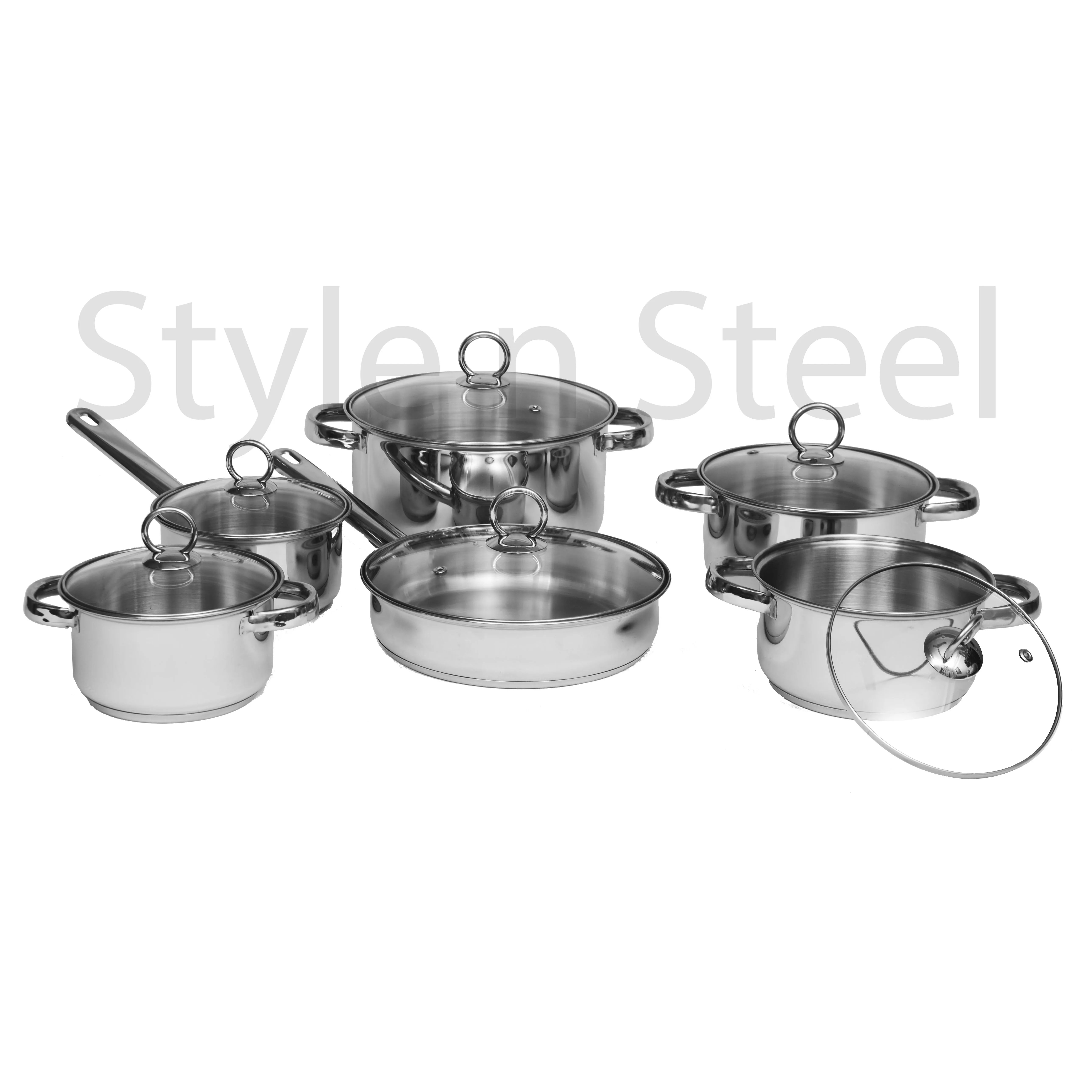 Belly 12 Pcs Cookware Set - Durable Stainless Steel