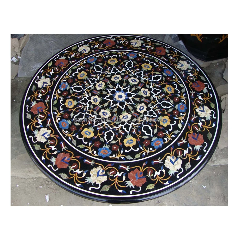 Mesa De Comedor De Mármol Con Incrustación India - Buy Most Beautiful ...