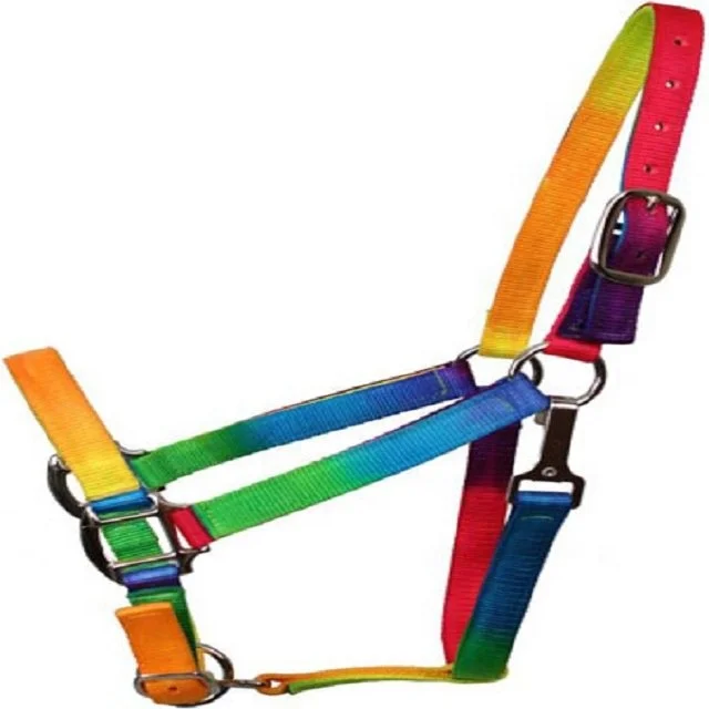 Rainbow Color Horse Head Collar Horse High Quality Halter In Rainbow ...