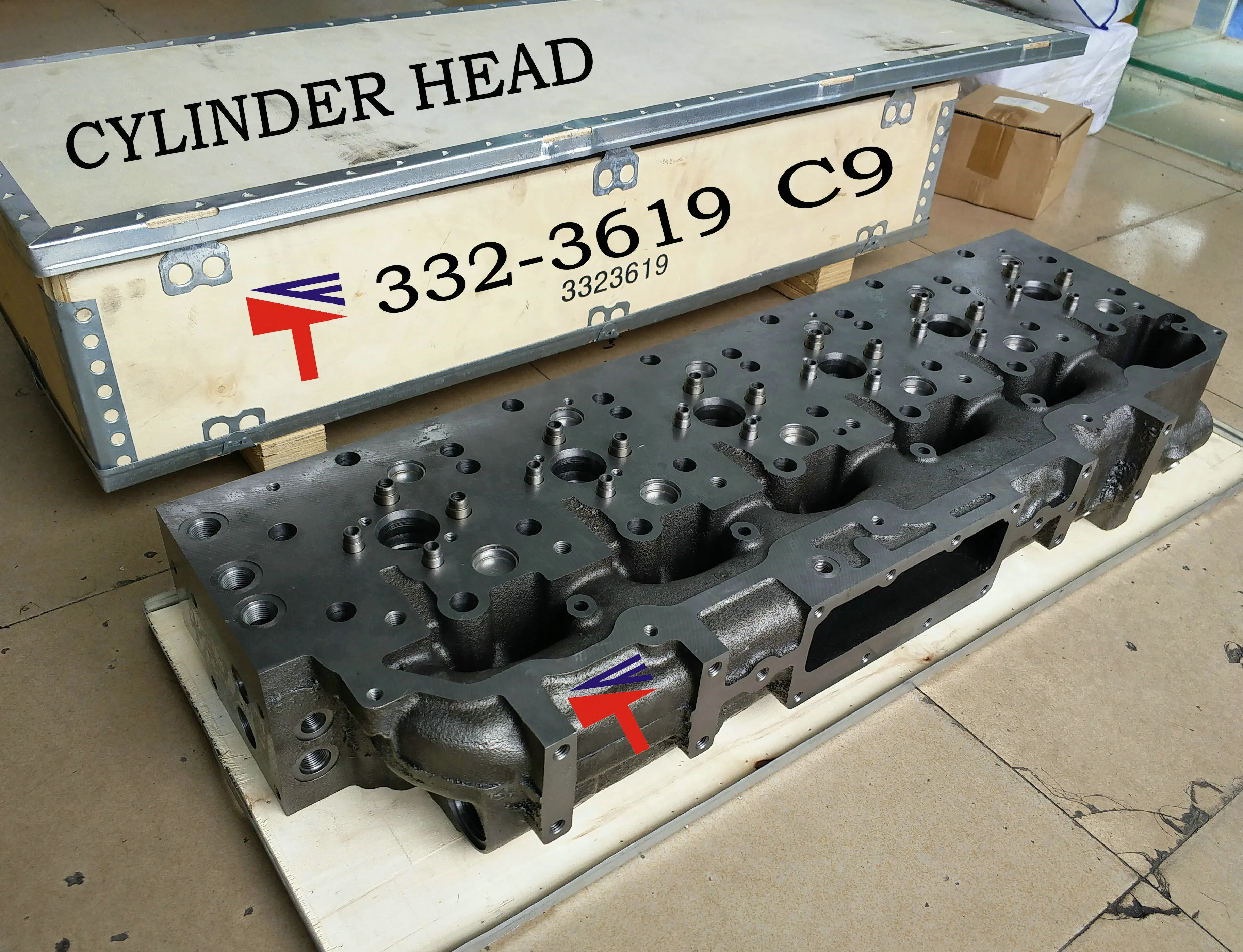 Engine Cylinder Head 6211-12-1100 For Buildozer D155a-3 D155a-5 Engine ...
