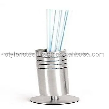 Stainless Steel Straw Holder - Durable & Stylish Dispenser