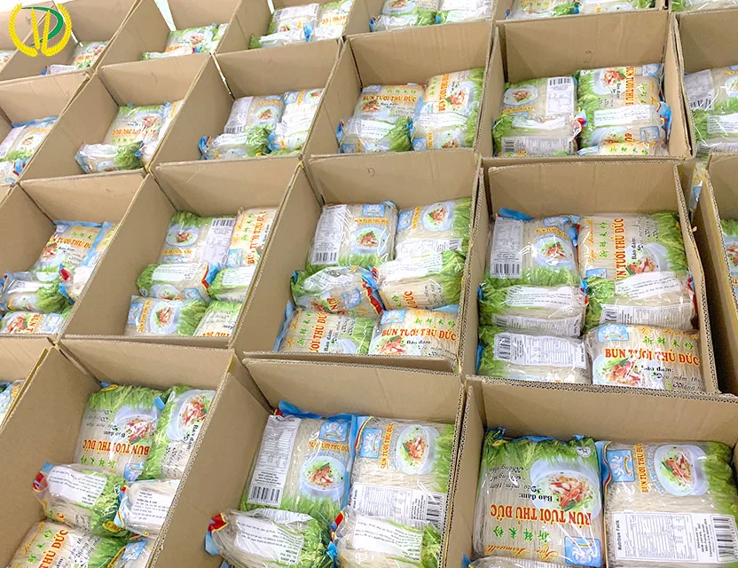 Dried Rice Noodles- Traditional Food Viet Nam White Scrolled Rice ...