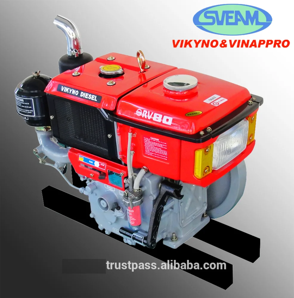 Vikyno Diesel Engine RV80 (8HP) 4 stroke single cylinder water cooled ...