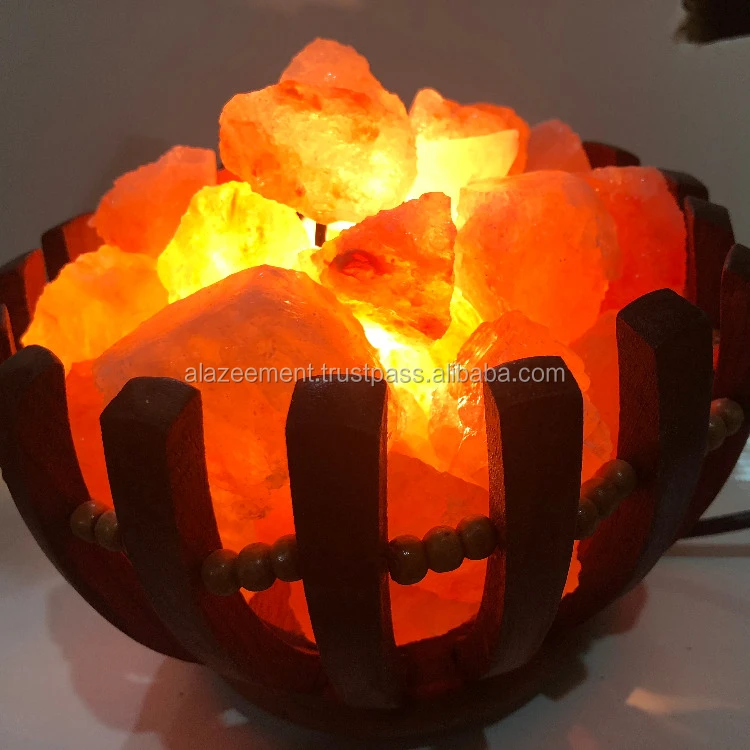 Beautiful Natural Hand Crafted Decorative Wooden Baskets Crystal Rock ...