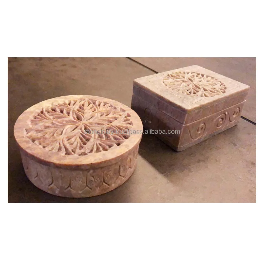 Decorative Flower White Marble Box - Buy Marble Box,Handmade Decorative ...