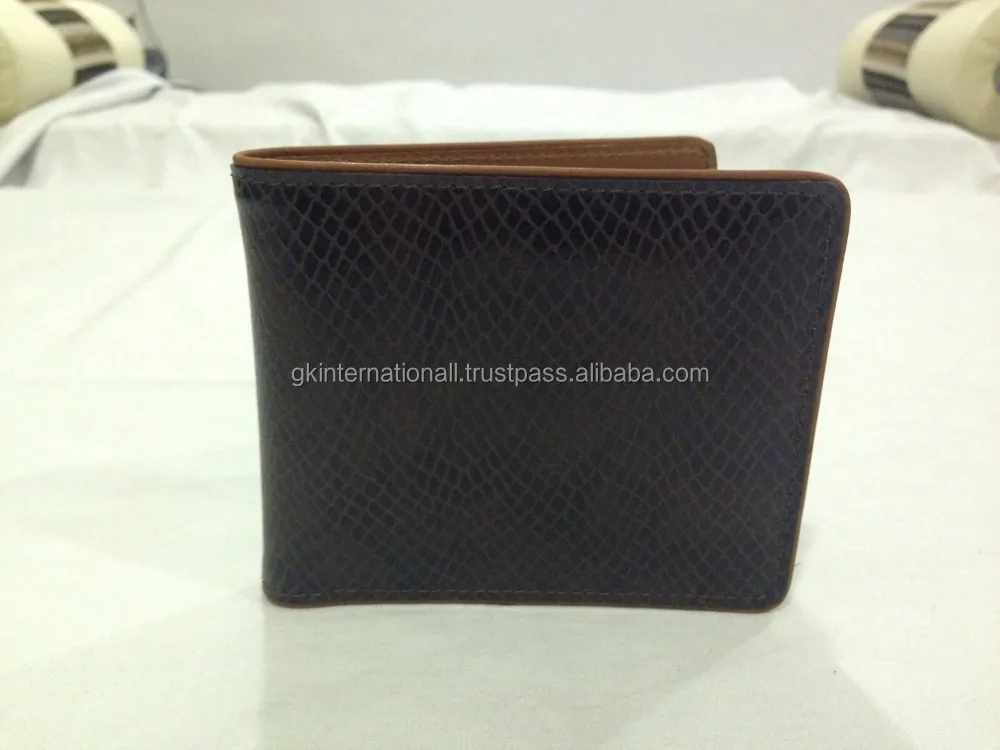 Customized Men's Leather Bifold Wallet With Big Promotion Rfid Blocking ...