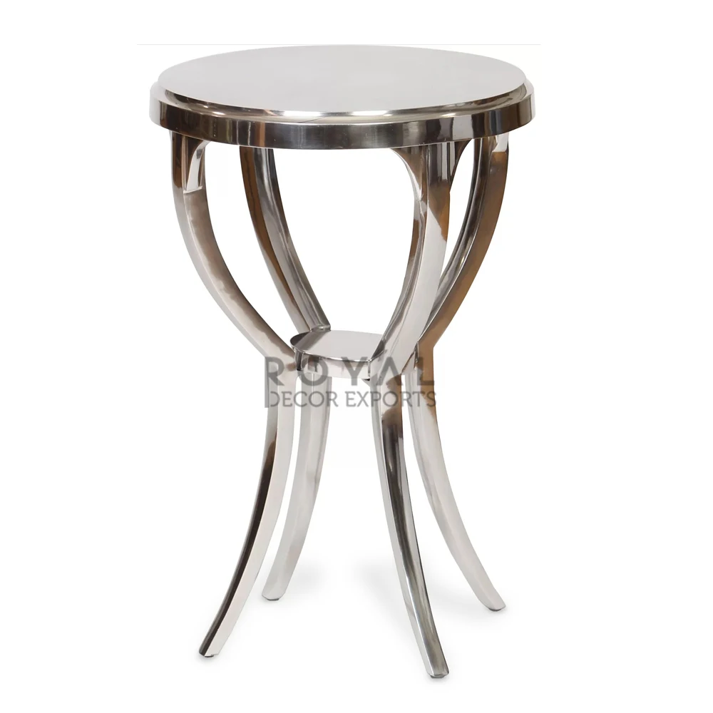 Ultra Modern Dining Room Tables Antique Silver Metal Furniture Coffee ...