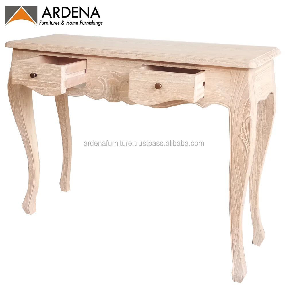 Modern Luxury Console Hall Table Solid Mahogany Wood From Antique Home ...