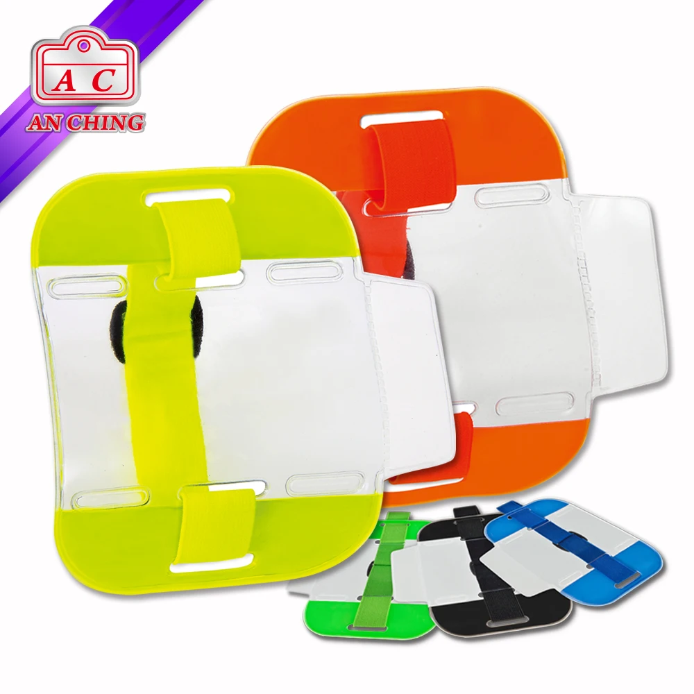 Reflective Plastic Security Armband Id Arm Band Holder Badge - Buy Pvc ...