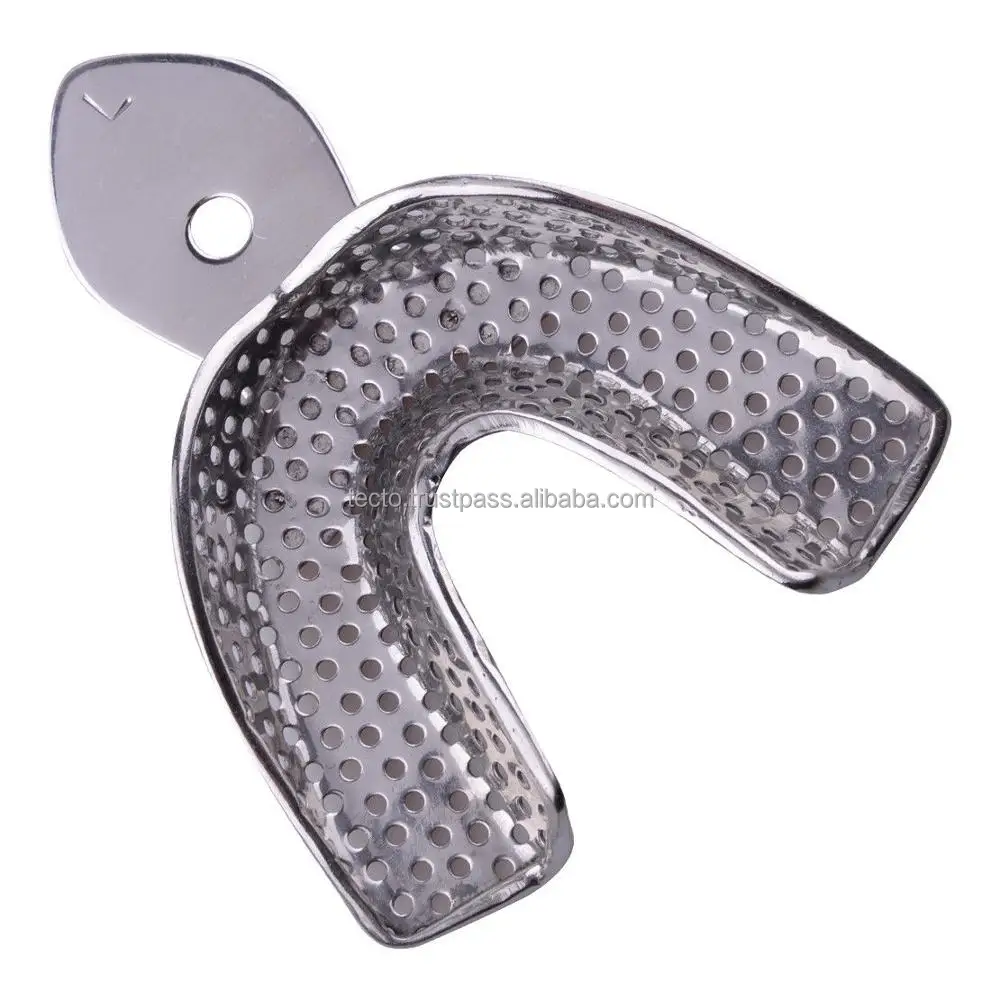 Dental Impression Tray 6 Pc Upper Lower Dental Autoclave Metal ...