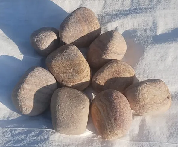 Indian Rainbow Sandstone Pebble Stones for Garden Landscaping